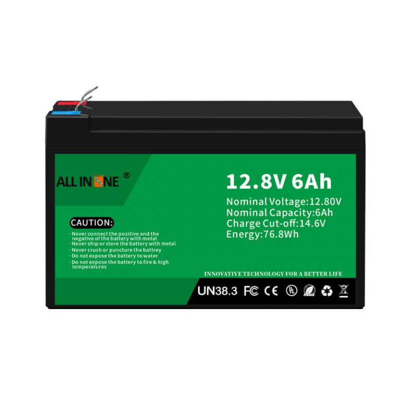 12.8V 6Ah Rechargeable Battery LiFePO4 Lead Acid Replace Lithium Ion ...