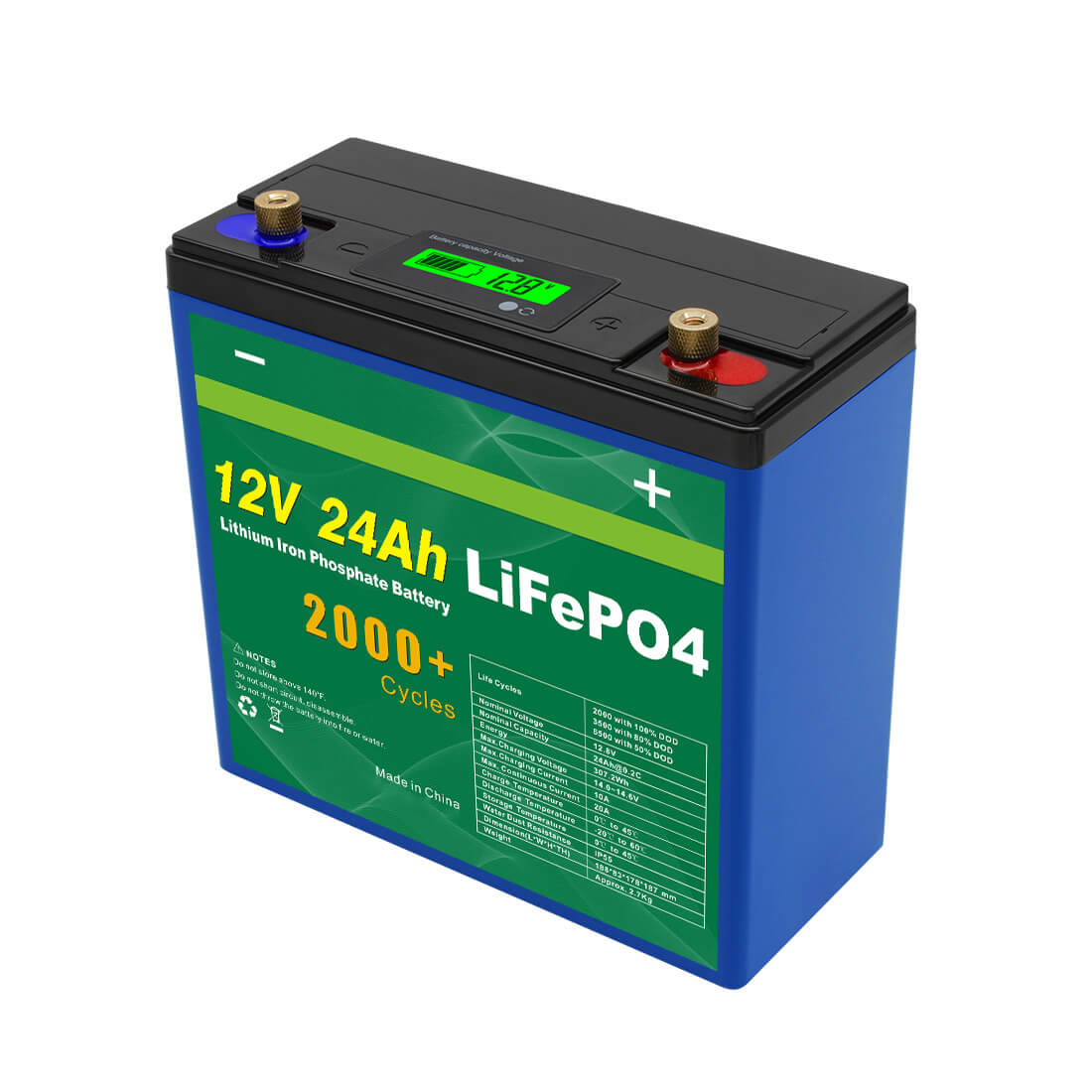 Solar Deep Cycle 24v 48v 24ah Lifepo4 Battery Pack UPS 12v 24ah Battery ...