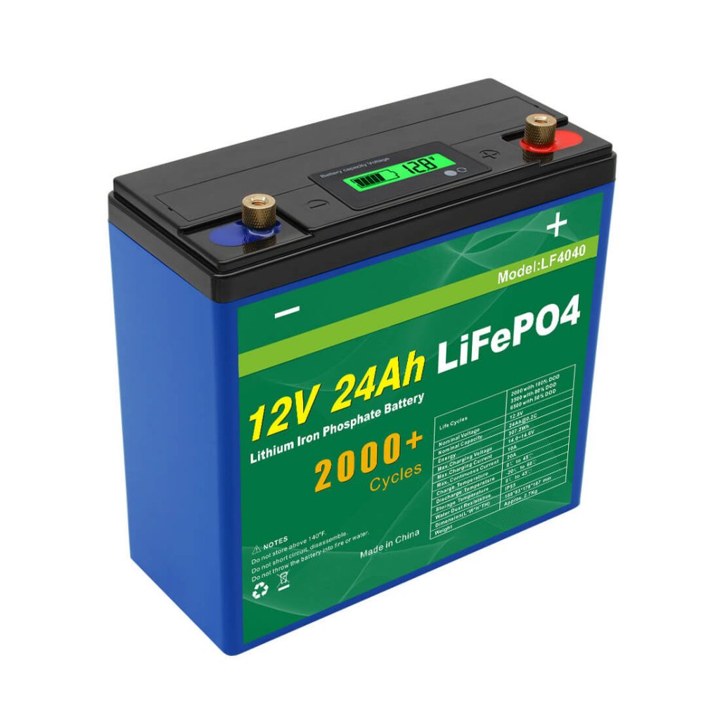 Solar Deep Cycle 24v 48v 24ah Lifepo4 Battery Pack UPS 12v 24ah Battery ...