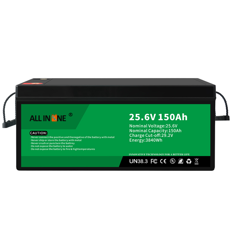 25.6V 150Ah LiFePO4 Lead Acid Replacement Lithium ion Battery Pack 24V ...