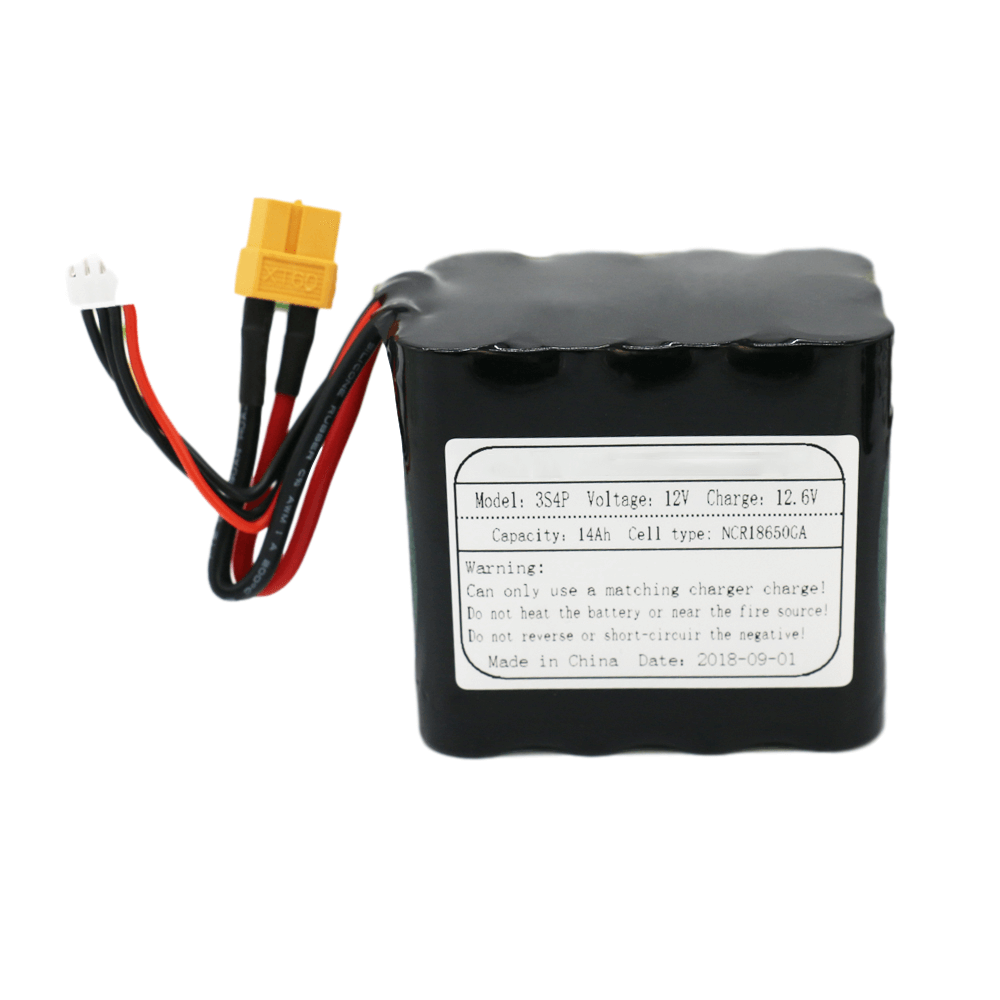 Rechargeable 18650 Battery Cells 3S4P Li-ion Battery Pack 11.1V 10Ah ...
